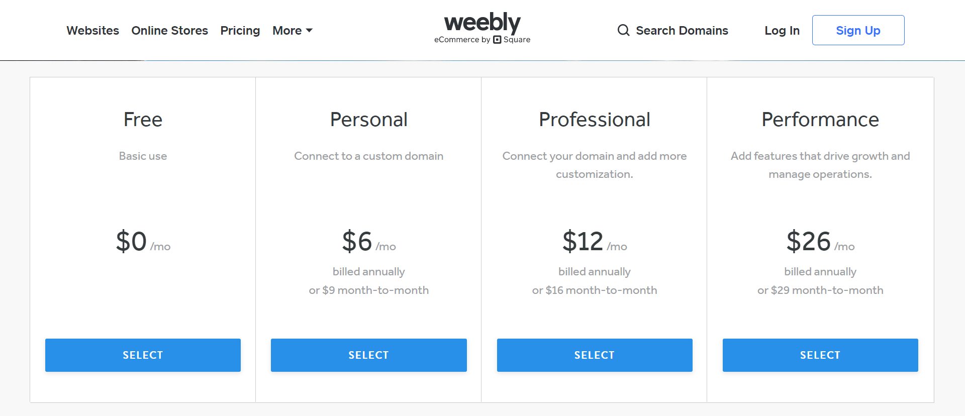 Squarespace vs Weebly (2023): Which is Supreme? - Ecommerce-Platforms.com