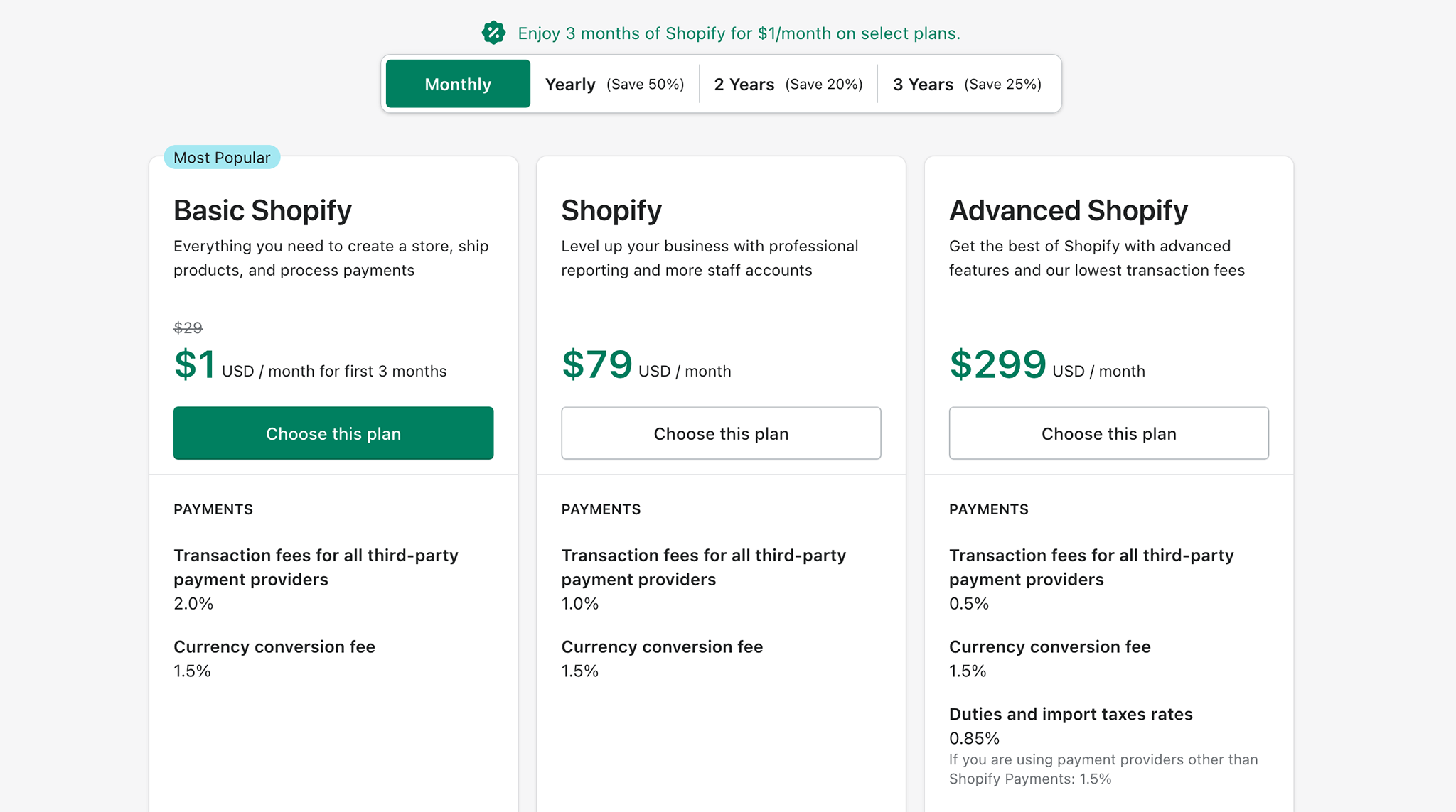 Shopify - Pay Only $1 Per Month For Your First 3 Months (2024 ...
