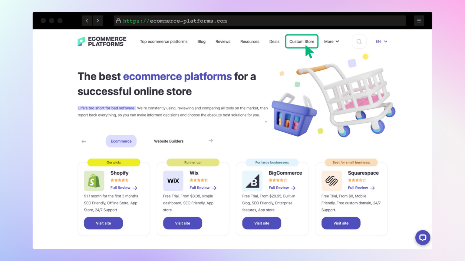 How to Create a Custom Dropshipping Store in 2024 - Ecommerce Platforms