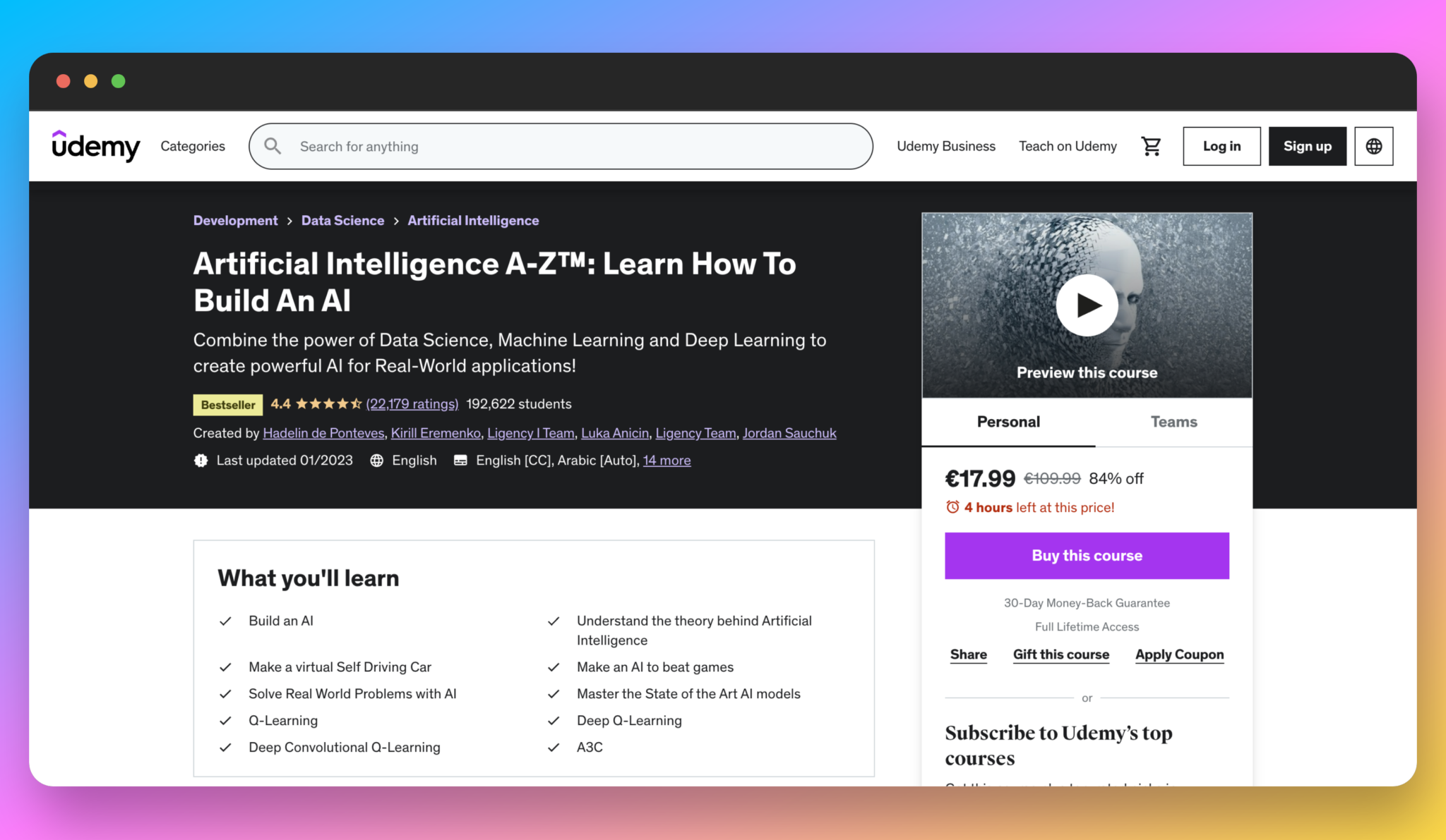 10 Best AI Courses Online: Learn How to Become an Expert in Artificial ...