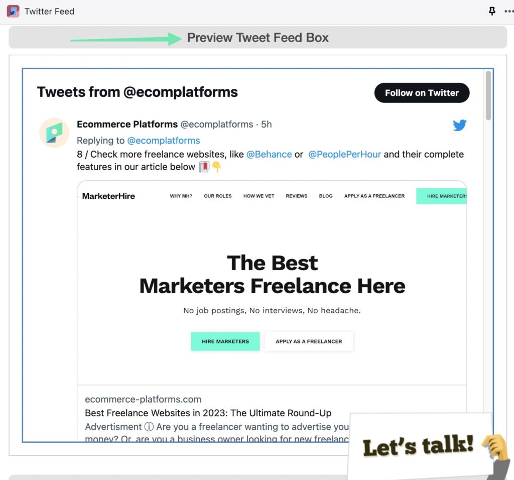 How to add Twitter Feed to Shopify Website - Ecommerce Platforms