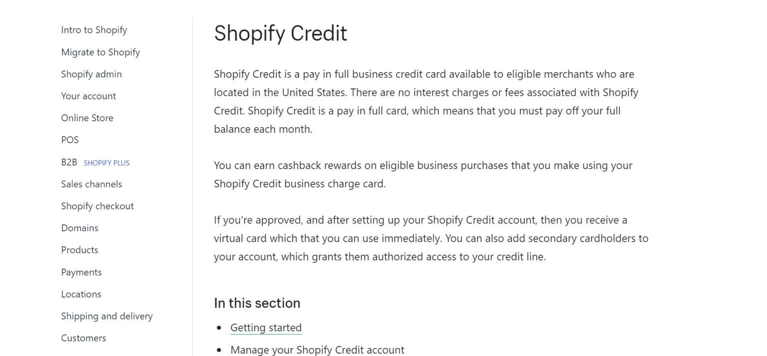 Shopify Credit: Everything You Need To Know - Ecommerce-Platforms.com