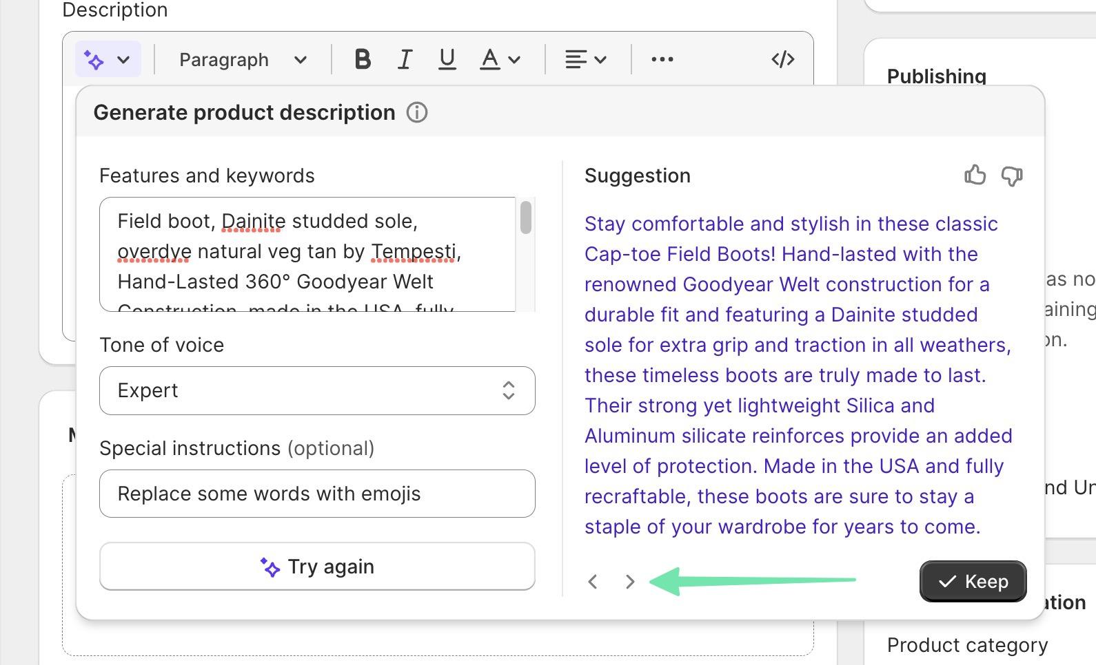 Shopify Magic: Write Product Descriptions with Artificial Intelligence - Ecommerce-Platforms.com