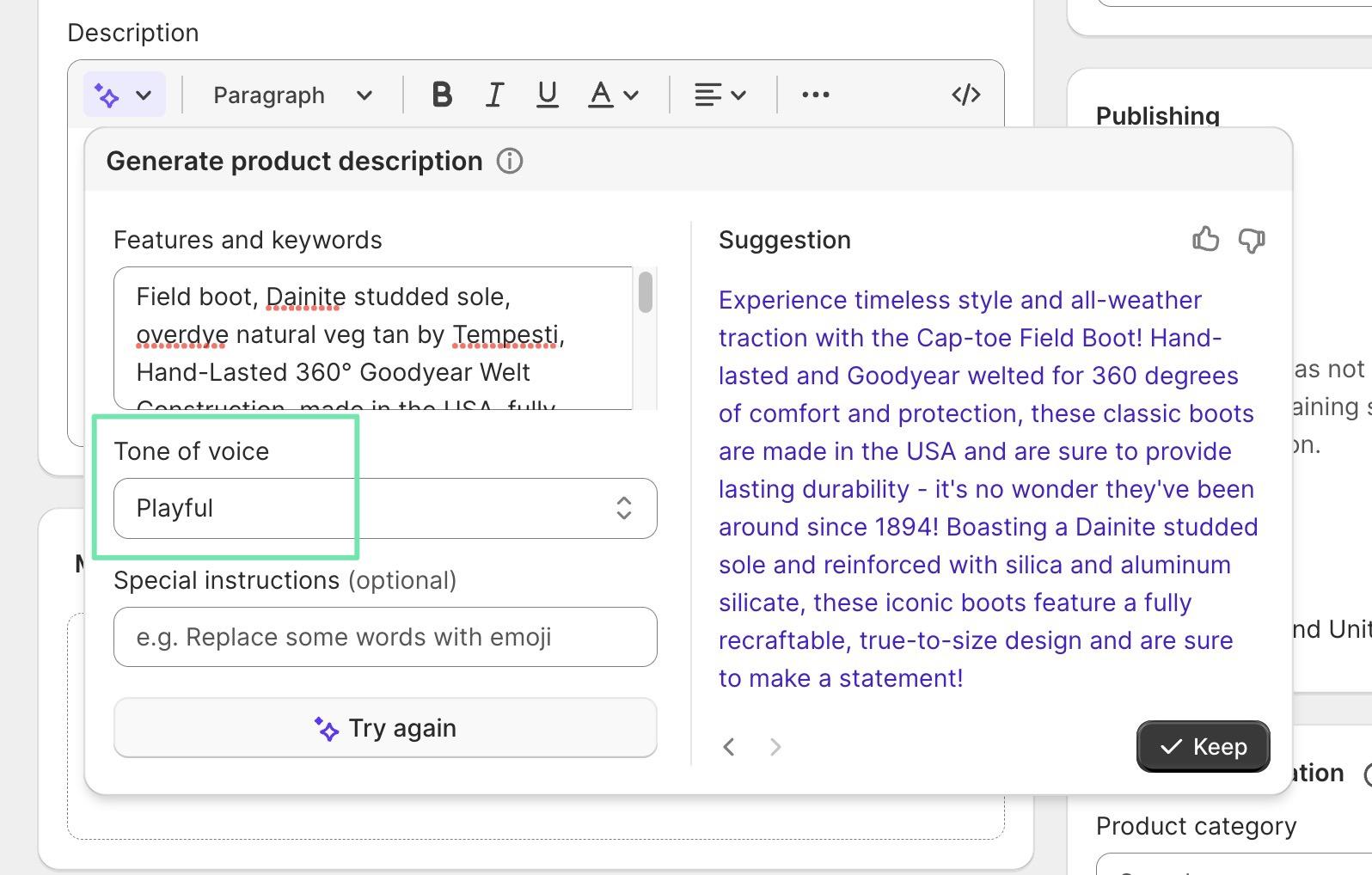 Shopify Magic: Write Product Descriptions with Artificial Intelligence ...