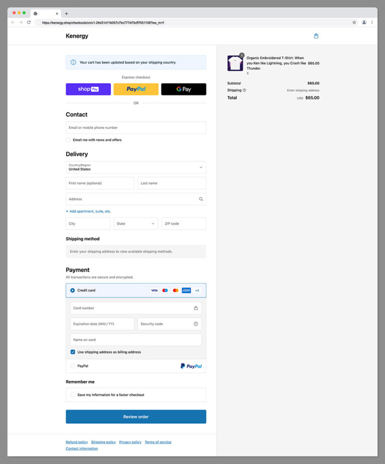 Shopify One Page Checkout: Everything You Need to Know - Ecommerce ...