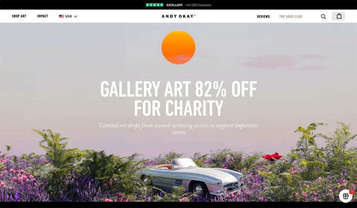 7 Best Shopify Art Stores for Inspiration in 2024 - Ecommerce Platforms