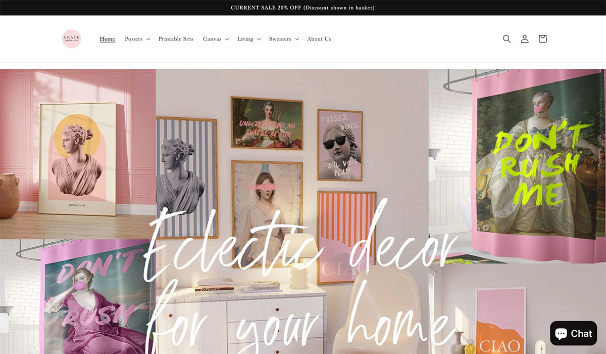 7 Best Shopify Art Stores for Inspiration in 2024 - Ecommerce-Platforms.com