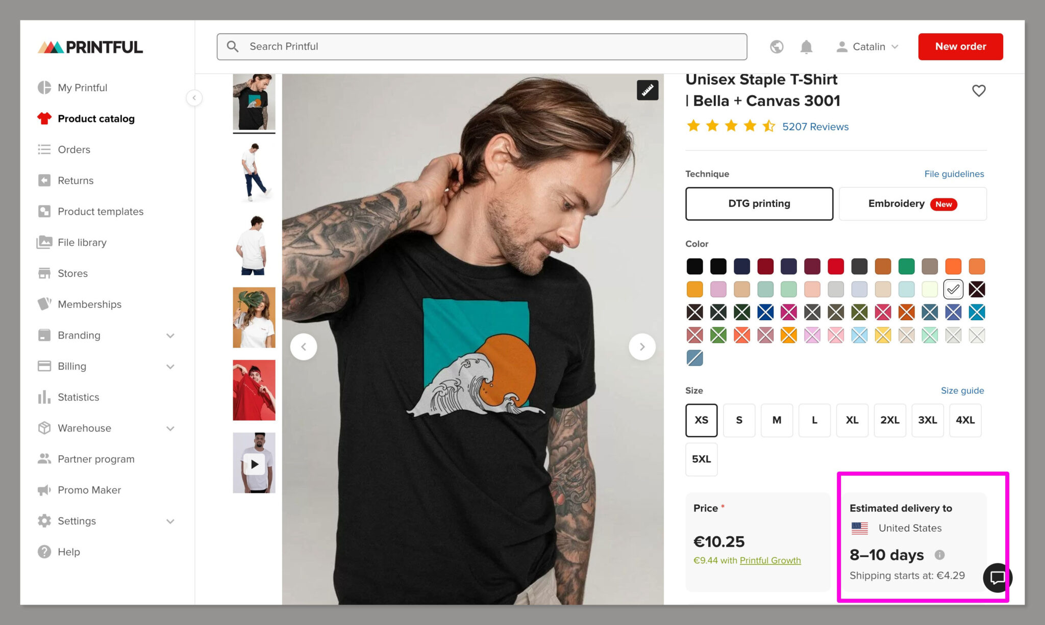 Printful Shipping Rates (with Examples): How Much Does Shipping Cost ...