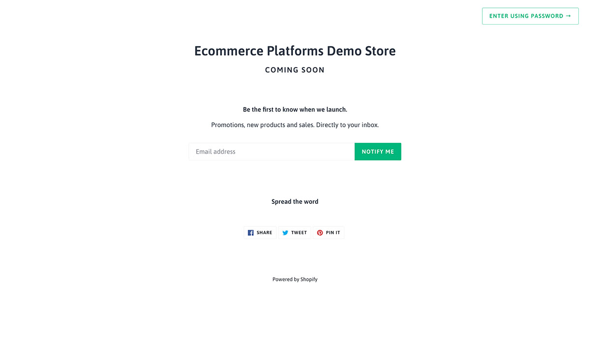 How to Remove Password Protection From Your Shopify Store - Ecommerce-Platforms.com