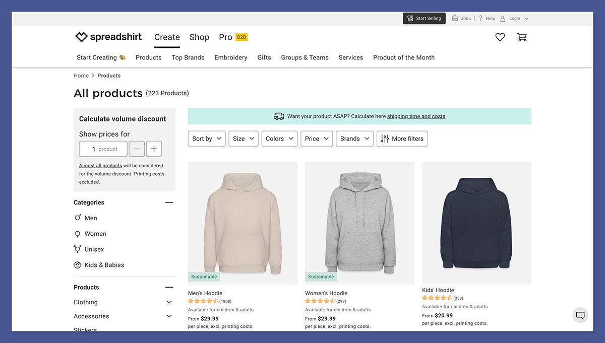 Spreadshop vs Spring: Which is Best for Print on Demand? - Ecommerce ...