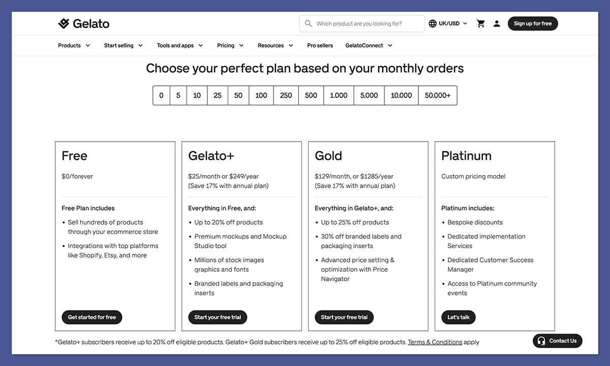 Gelato Print on Demand Pricing in 2025 - Ecommerce-Platforms.com